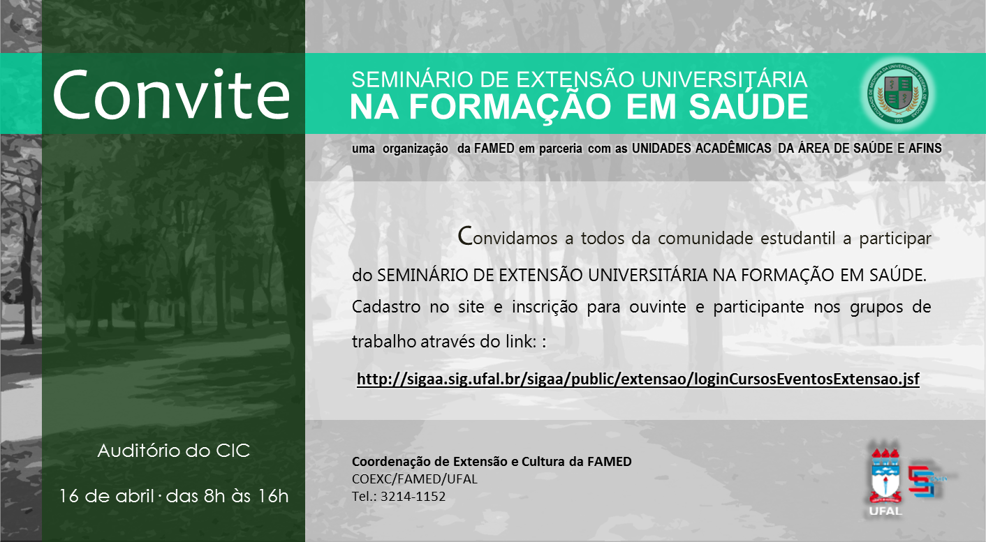 Seminário de Extensão Universitária — Faculdade de Medicina